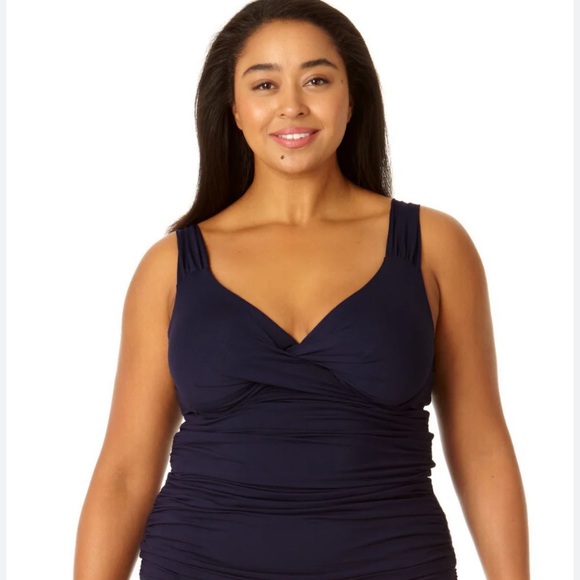 Anne Cole | Swim | Anne Cole Plus Size Live In Color Twist Underwire ...